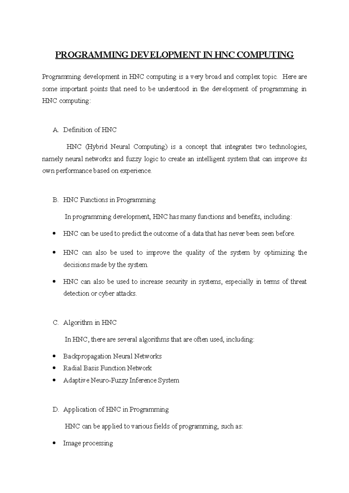 Programming Development In Hnc Computing Programming Development In 1290