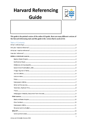 Printable Harvard Referencing Guide - This guide is the printed version ...