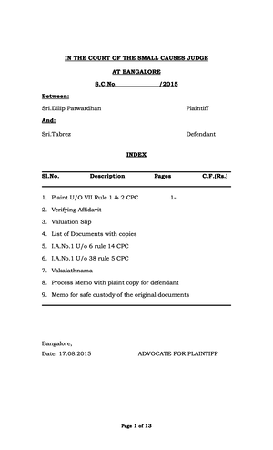 Sample PIL - It helps make you write your DRafting Pleading Conveyance ...