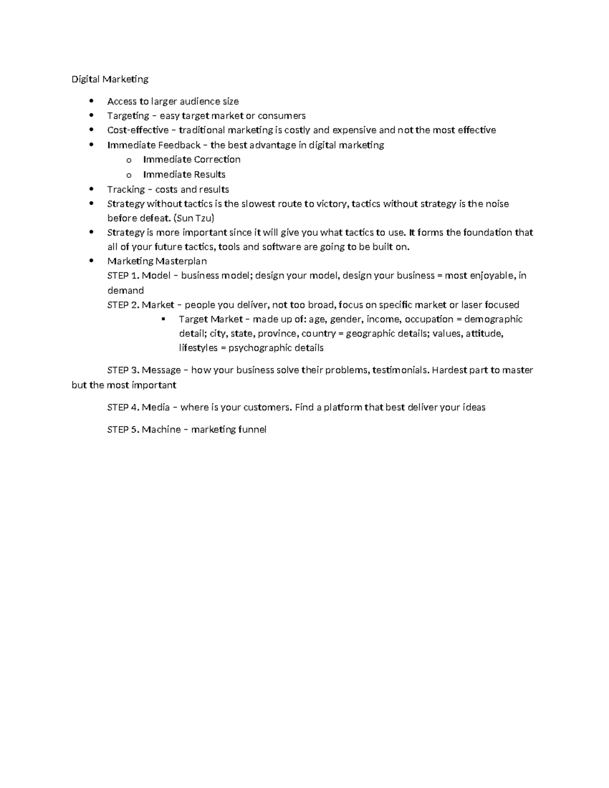 Digital Marketing Notes - Digital Marketing Access to larger audience ...