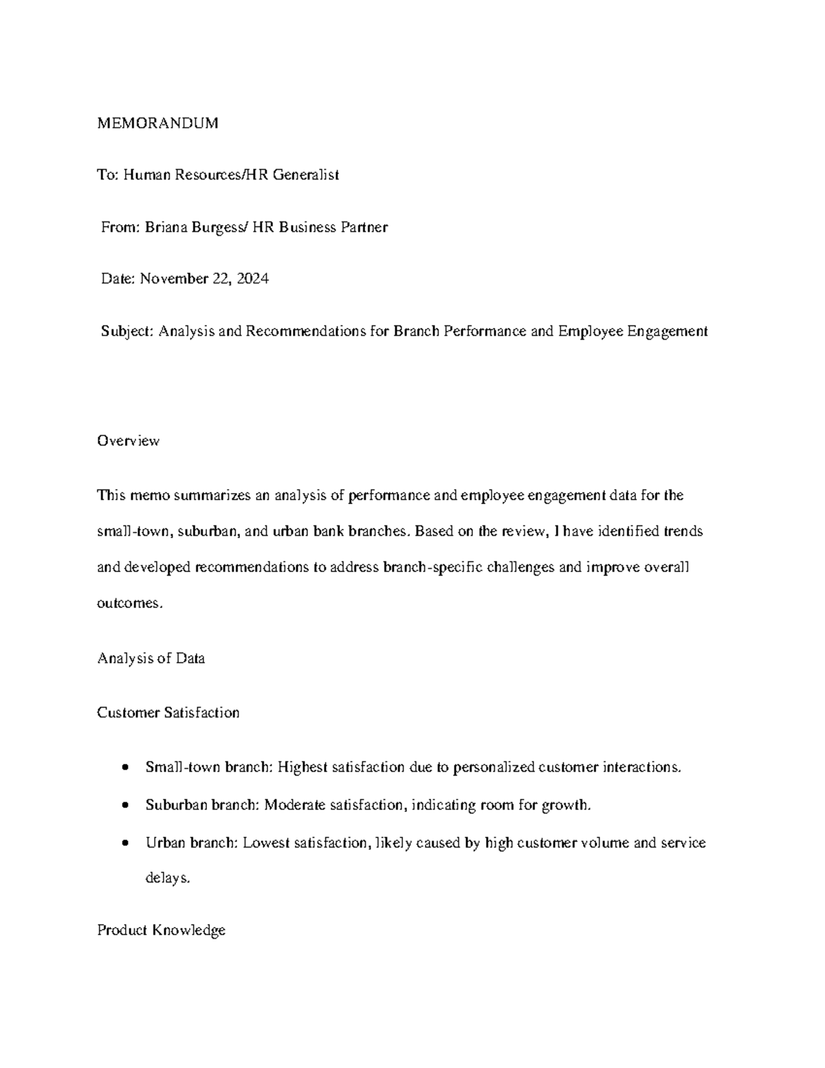 4.1 Assign. Memo BB - N/A - MEMORANDUM To: Human Resources/HR ...