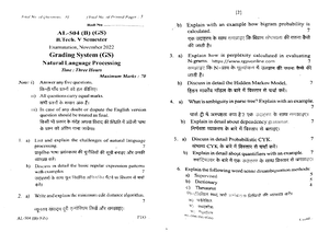 NLP 12 - nlp notes - Natural Language Processing - Studocu