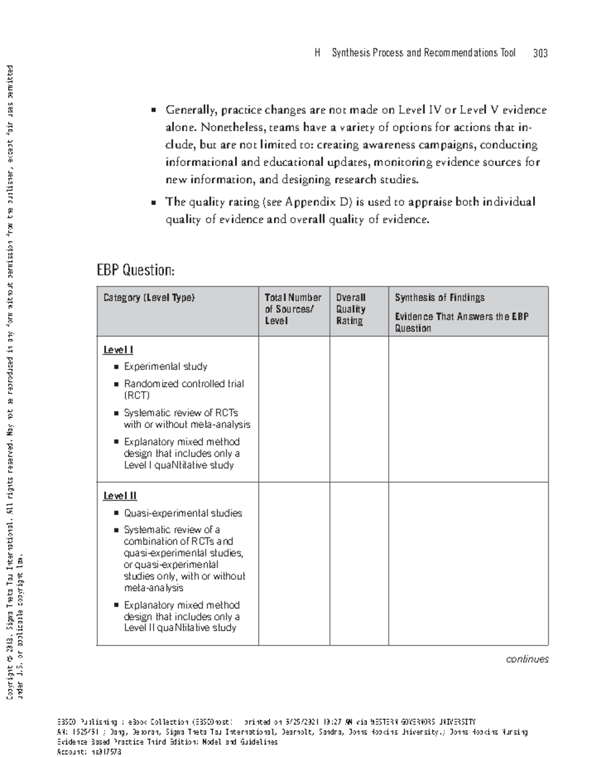 Synthesis Process and Recommendations - Nonetheless, teams have a ...