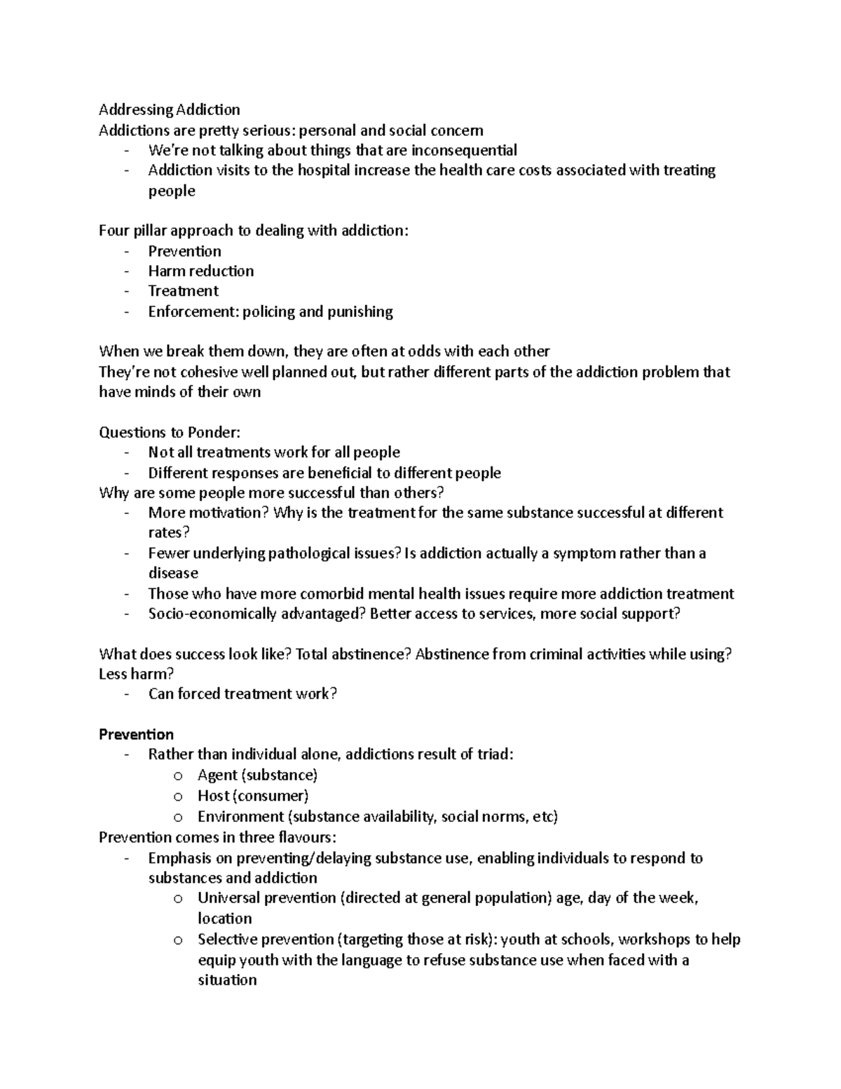 Addressing Addiction - Addressing Addiction Addictions are pretty ...