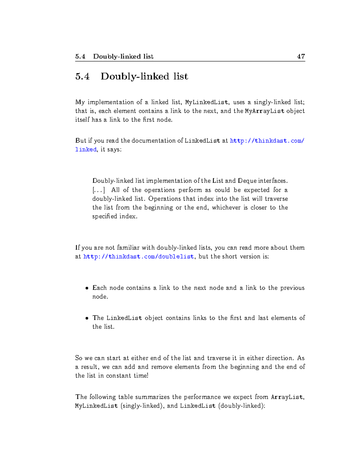 Dsa 3 Good 5 Doubly Linked List 47 5 Doubly Linked List My Implementation Of A Linked List