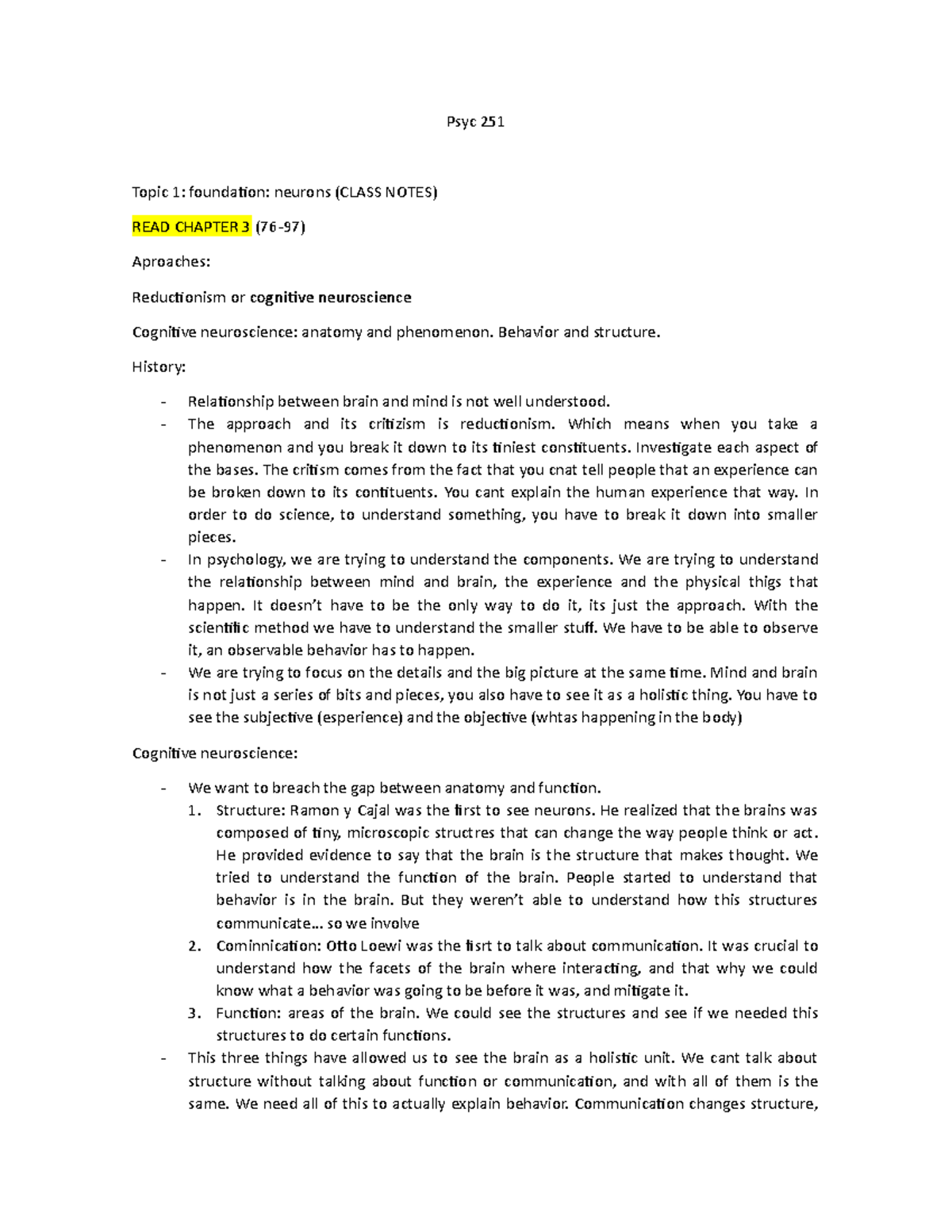 Psyc 251- chapter 1 to 6 - PSYC 251 - UVic - Studocu