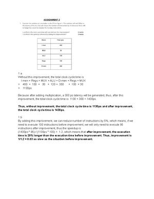 COEN 210 Assignment 2 - COEN 210 second assginment - a. Since the instruction contains if ...