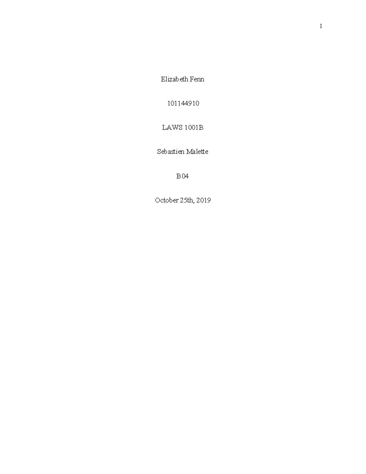 Conflicts as Property - Elizabeth Fenn - Elizabeth Fenn 101144910 LAWS ...