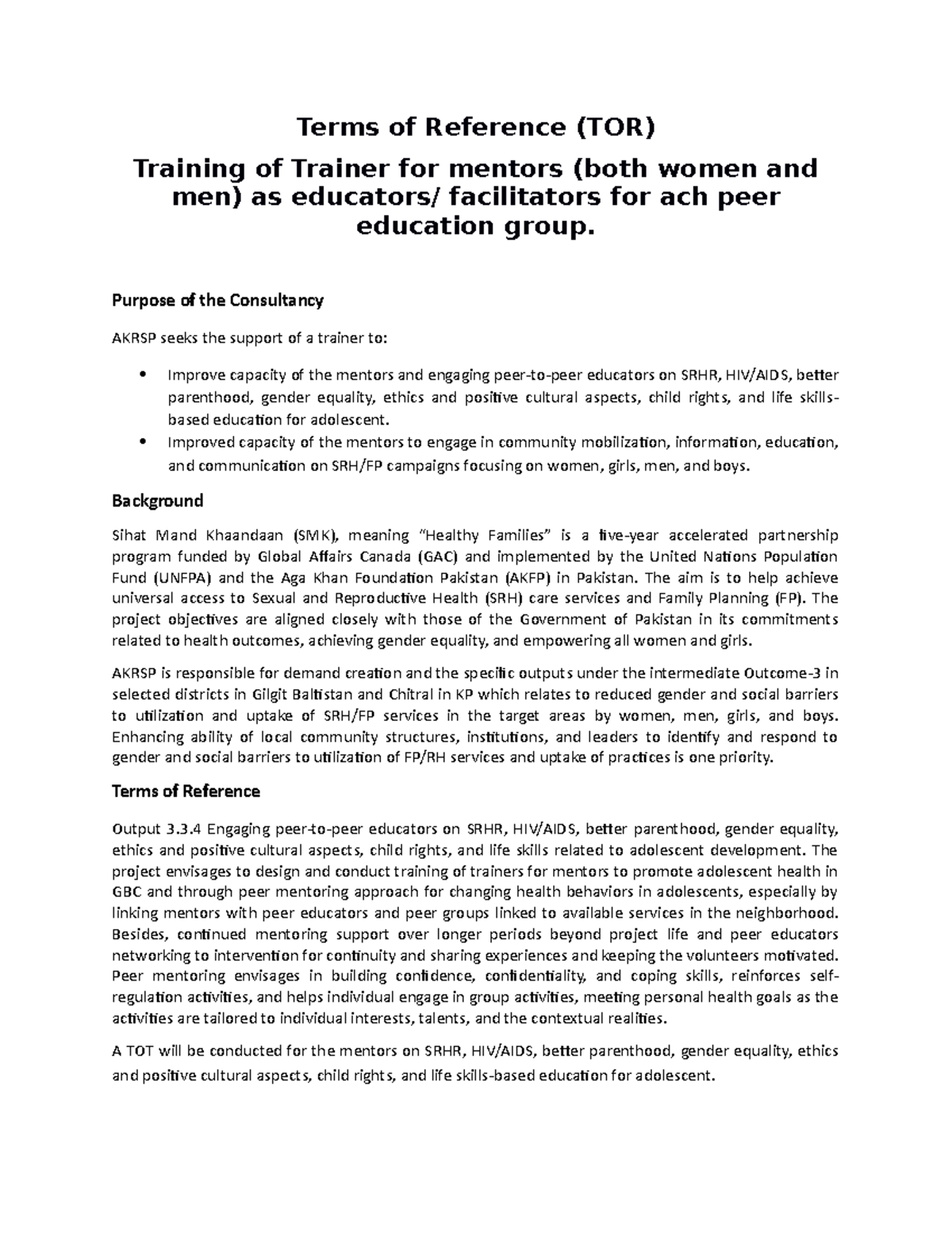 To R Traning of Trainers Mentors 4 4 2022 - Terms of Reference (TOR ...