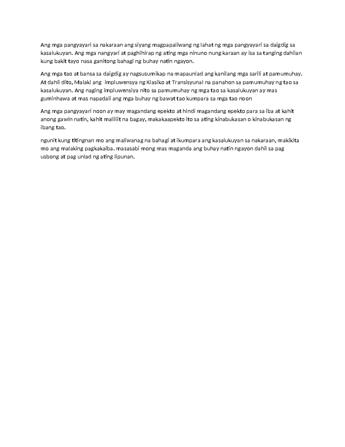 Ap - Well first of all i was an student from University of the ...