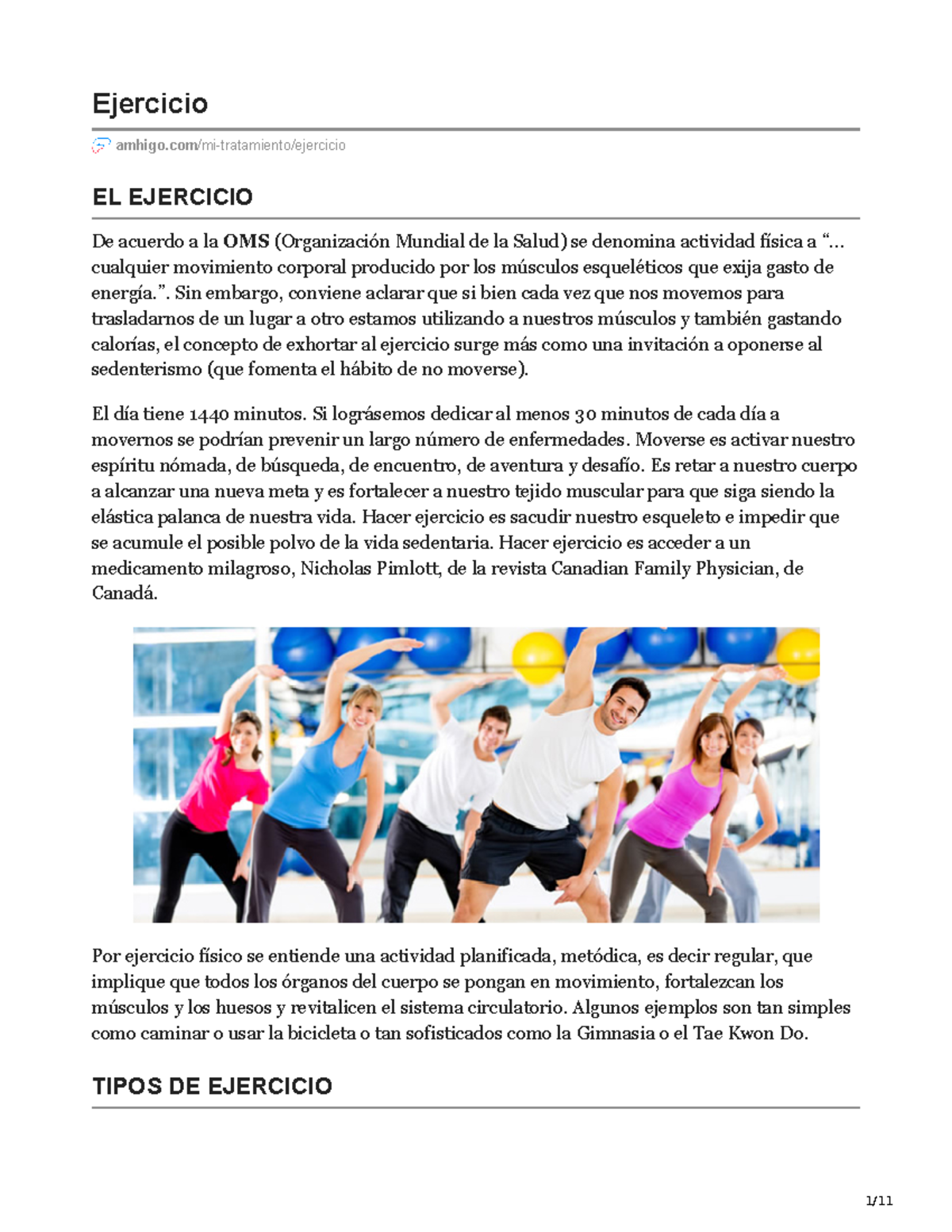 Tipos de Ejercicio Físico - Ejercicio amhigo /mi-tratamiento/ejercicio EL EJERCICIO De acuerdo a ...