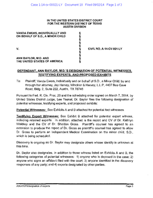 Expert Designation - template - Thedford, Katie Ginger, Jillian January ...