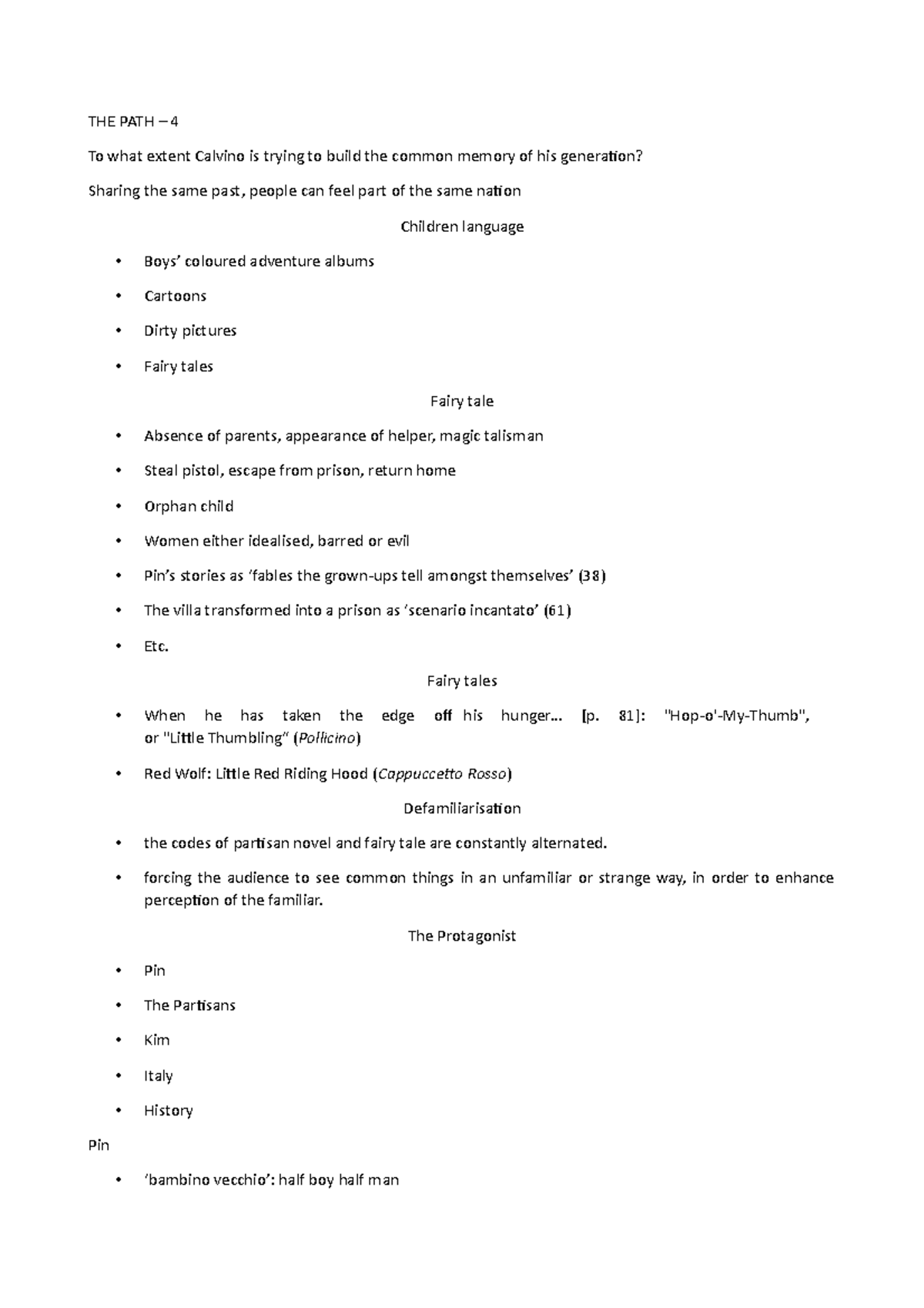 The Path 4 - Lecture notes term 2, 4 - THE PATH – 4 To what extent ...
