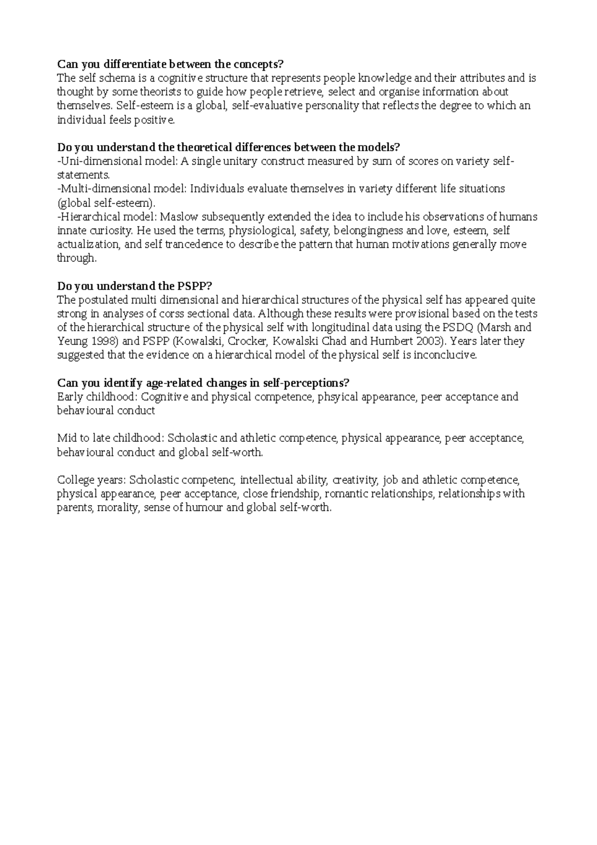 Exam May 2015, questions and answers - Can you differentiate between ...