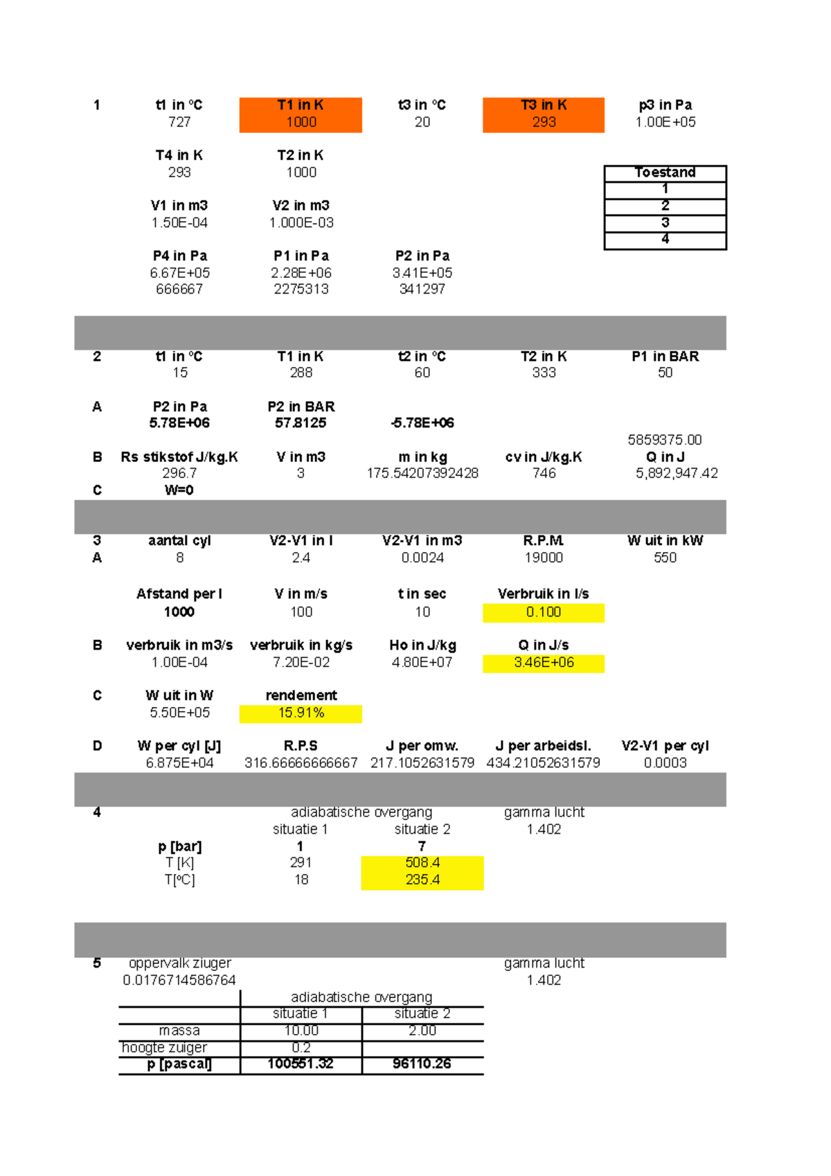 Proef/oefen tentamen 2013, antwoorden - Voor formules zie de formule ...