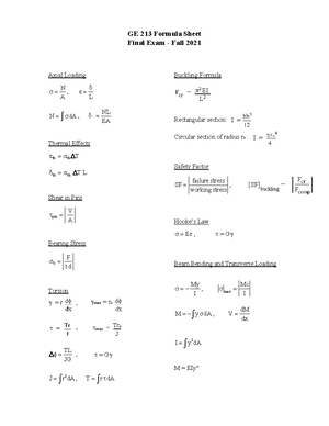 GE-213-Mechanic of Materials - GE 213 Assignment 1- Problem 2 Link AB ...