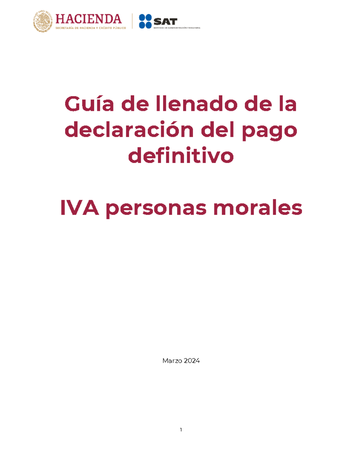 Guía Iva Personas Morales Vf Rev Guía De Llenado De La Declaración