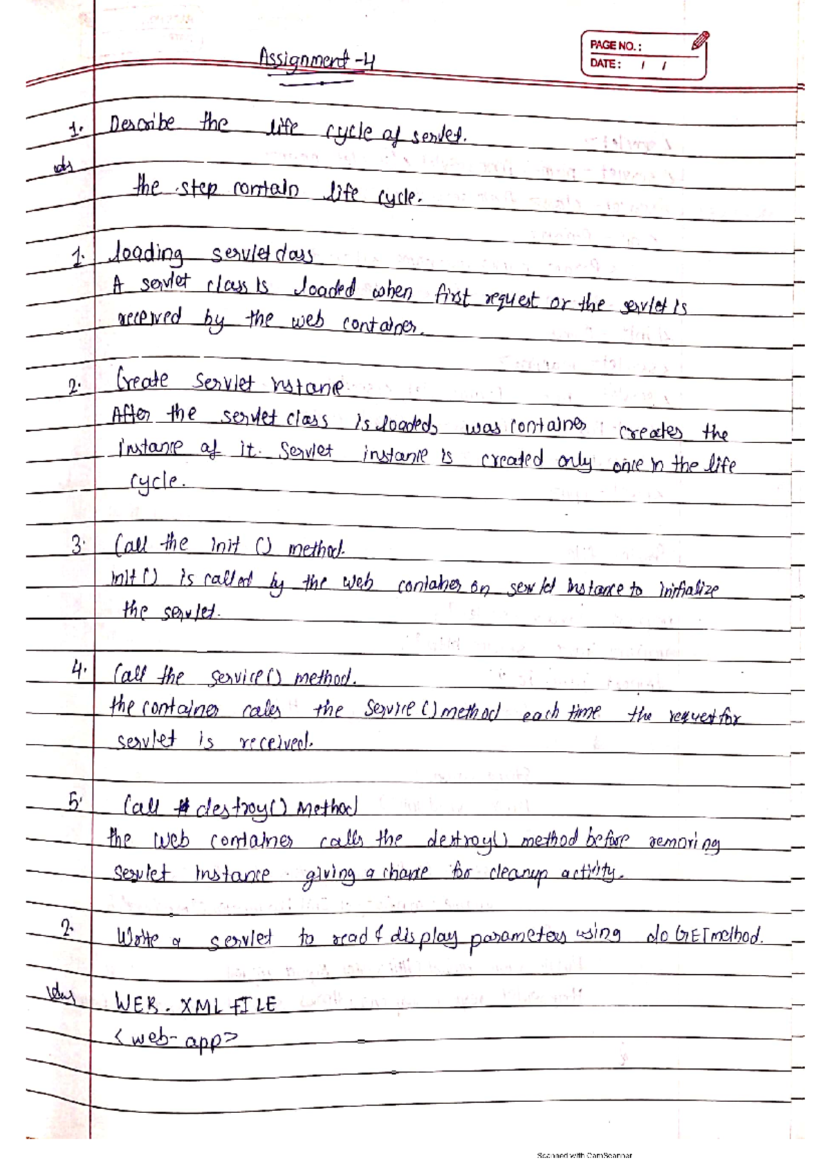 Ajava assignment -4 by 196230307576 - BCA - Studocu