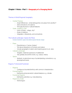 GEOG 106 Notes Ch. 4 - Part 1 - Chapter 4 Notes - Part 1 - Latin ...