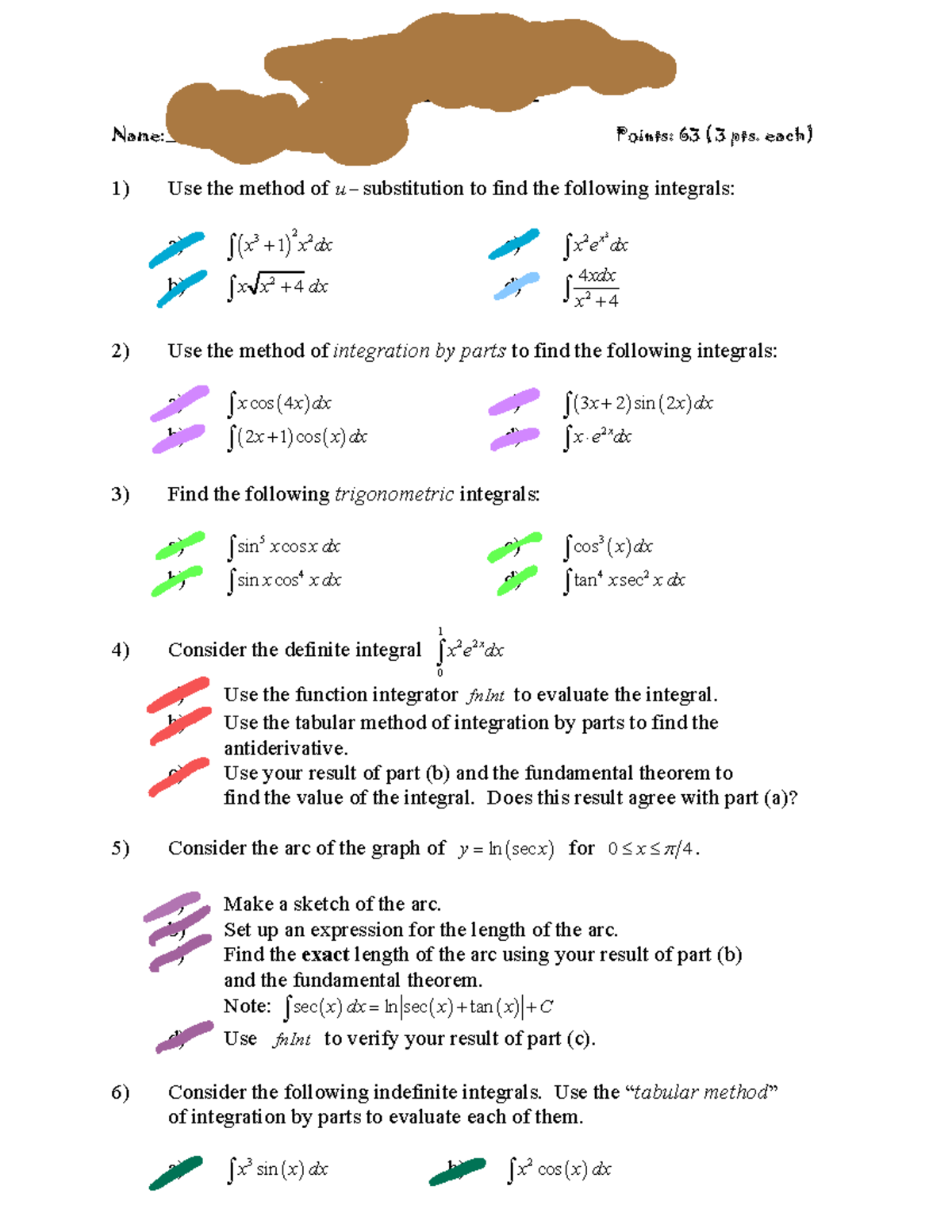 Homework 28- Substituition - Ball High School Dual Credit & Advance ...