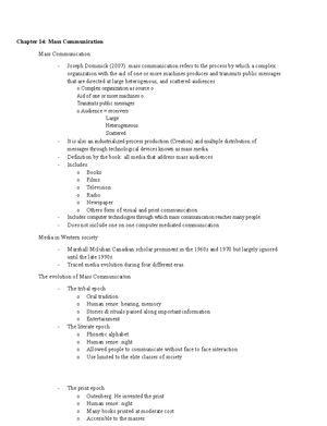 Introduction to Mass Communication - MASS COMMUNICATION 20th Century ...