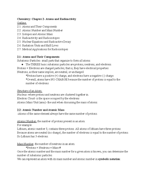 Chemistry Chapter 1 Review - Chemistry Chapter 1: Chemistry Basics ...