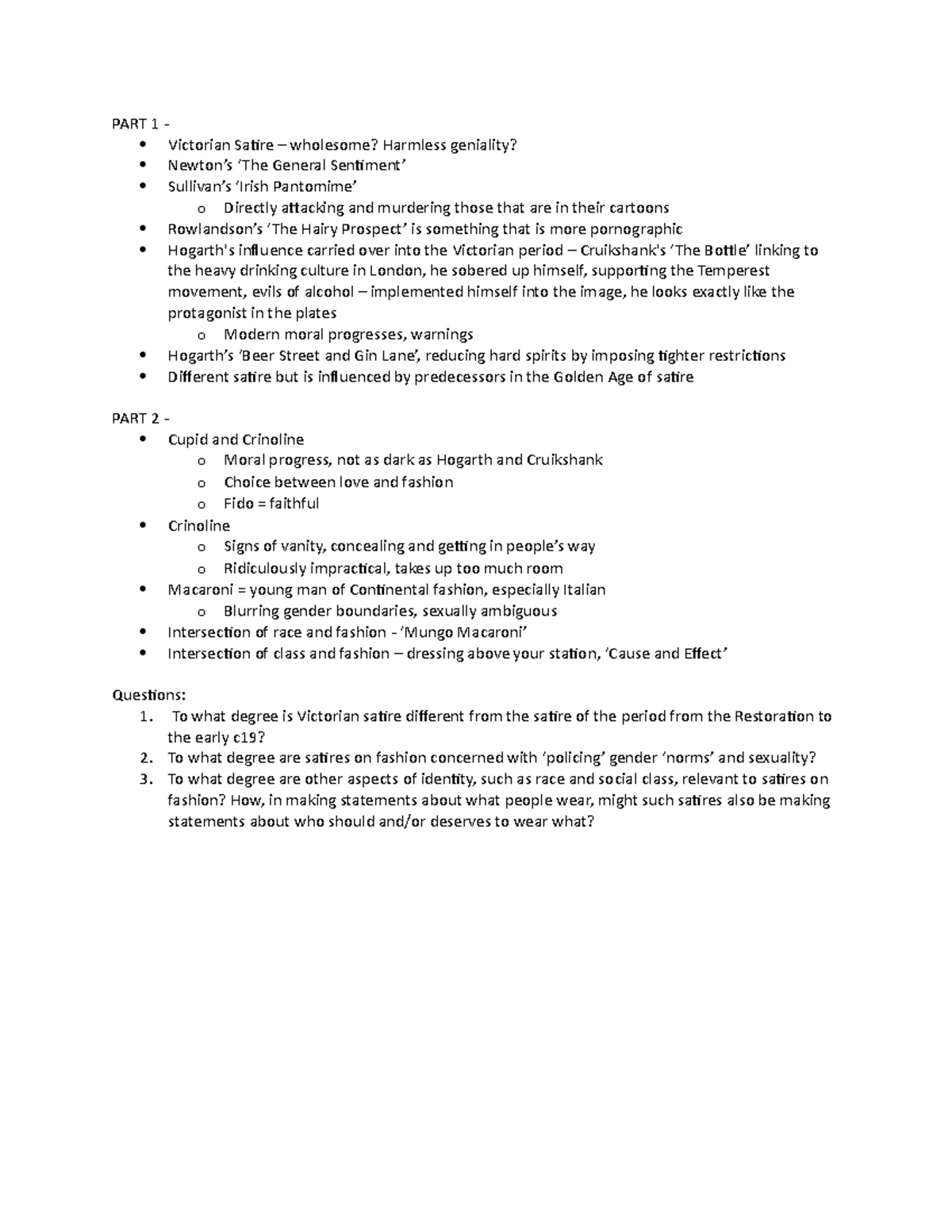 Week 9 - Lecture 9 (Tempering Satire) - PART 1 - Victorian Satire ...