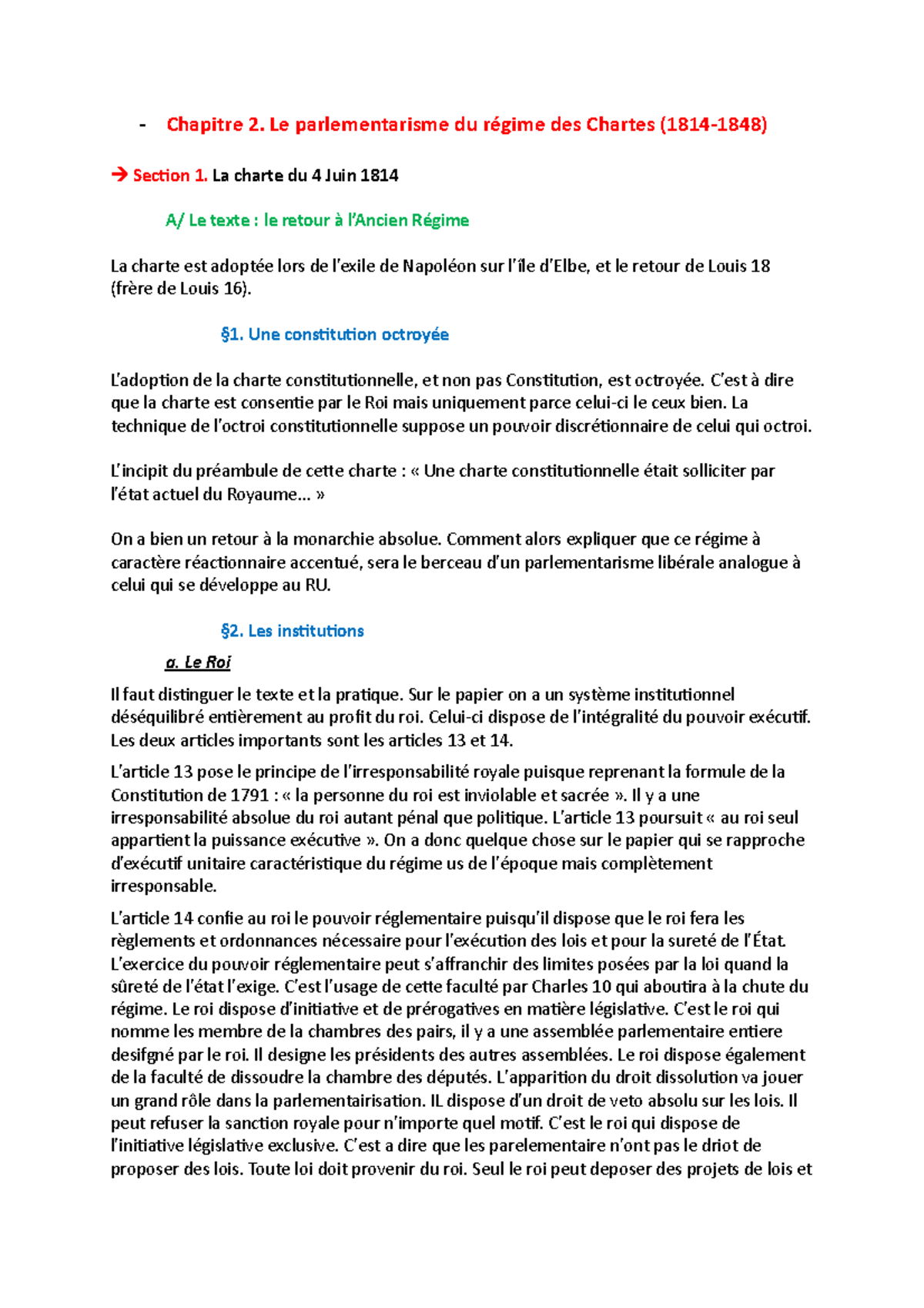 Le parlementarisme du régime des Chartes (1814-1848) - Droit ...