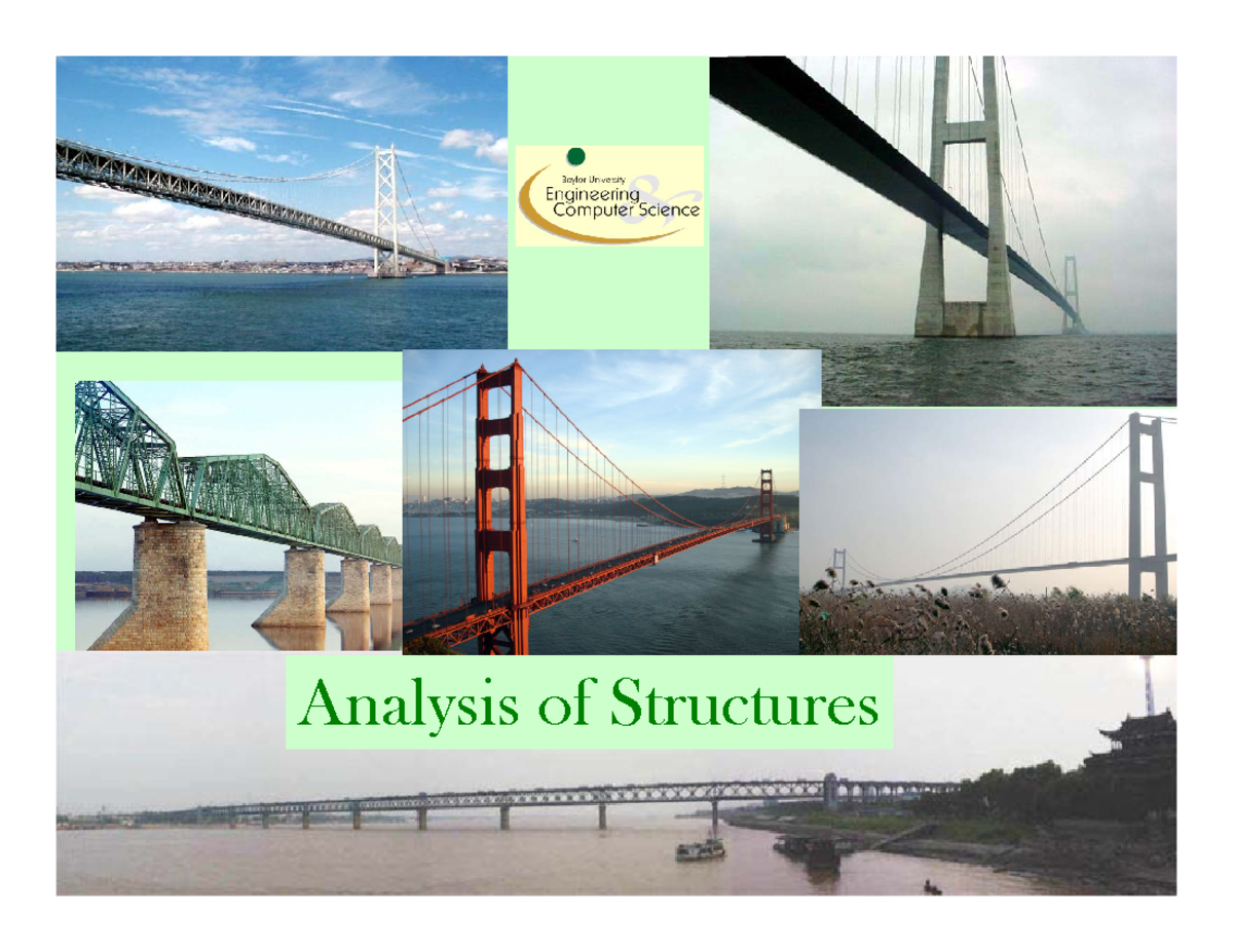 29 trusses - Truss Bridges - Slide 1 Analysis of Structures Slide 2 The ...