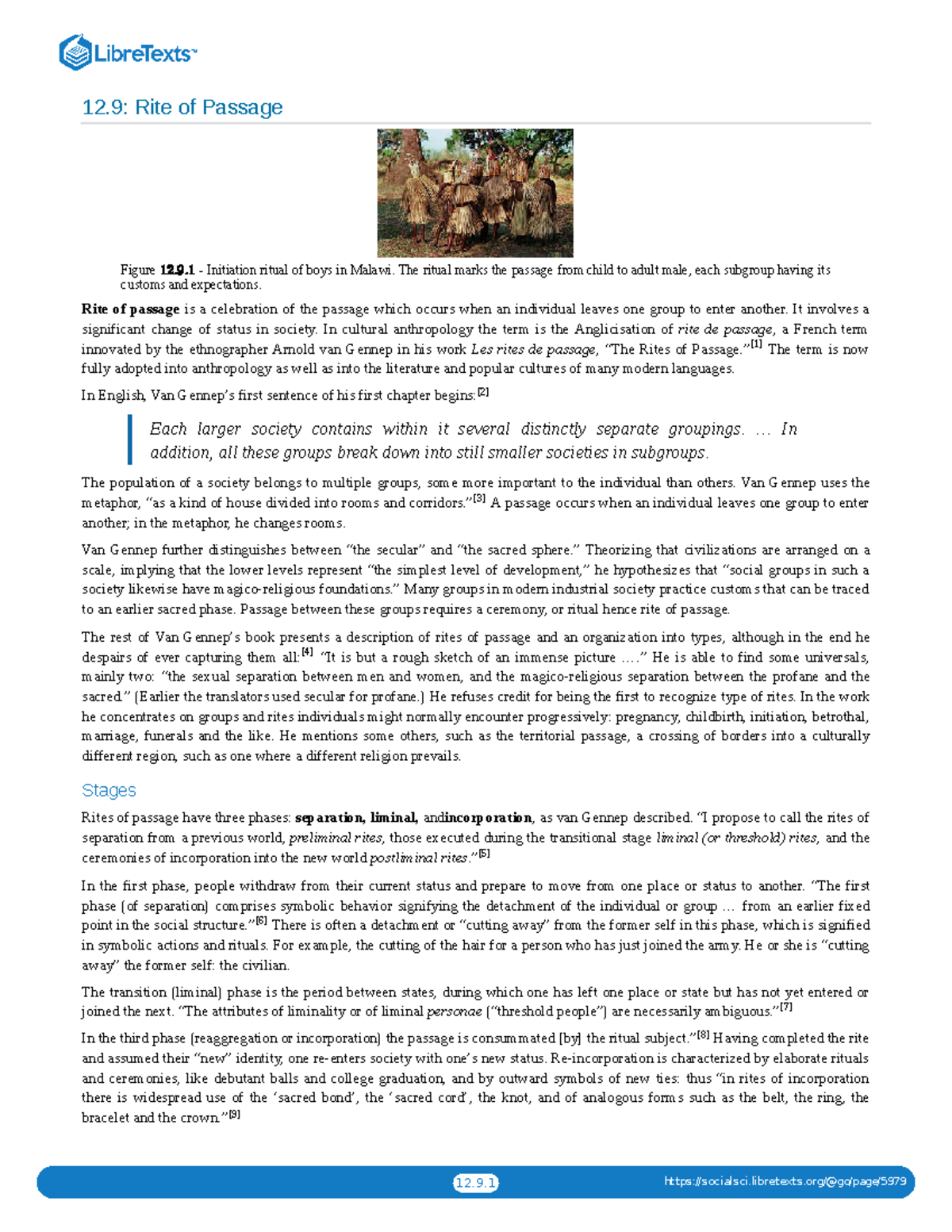 6. Rite of Passage - Anthropology - 12: Rite of Passage Figure ...