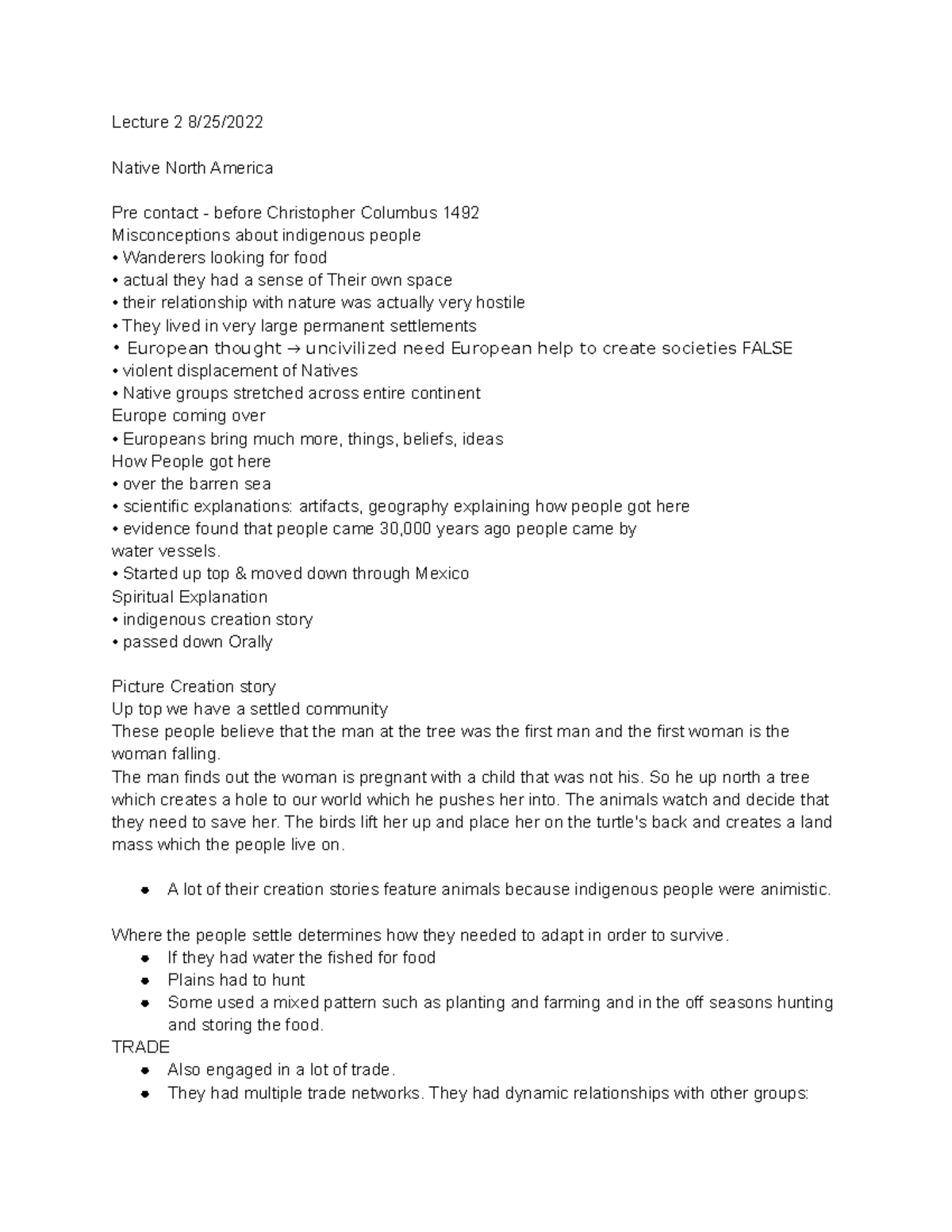 History Notes 1 - first day of class covering the Spanish explorers ...