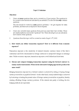 ACCT2102 Tutorial Solution 2 - TUTORIAL SOLUTION 2 TOPIC: Cost System ...