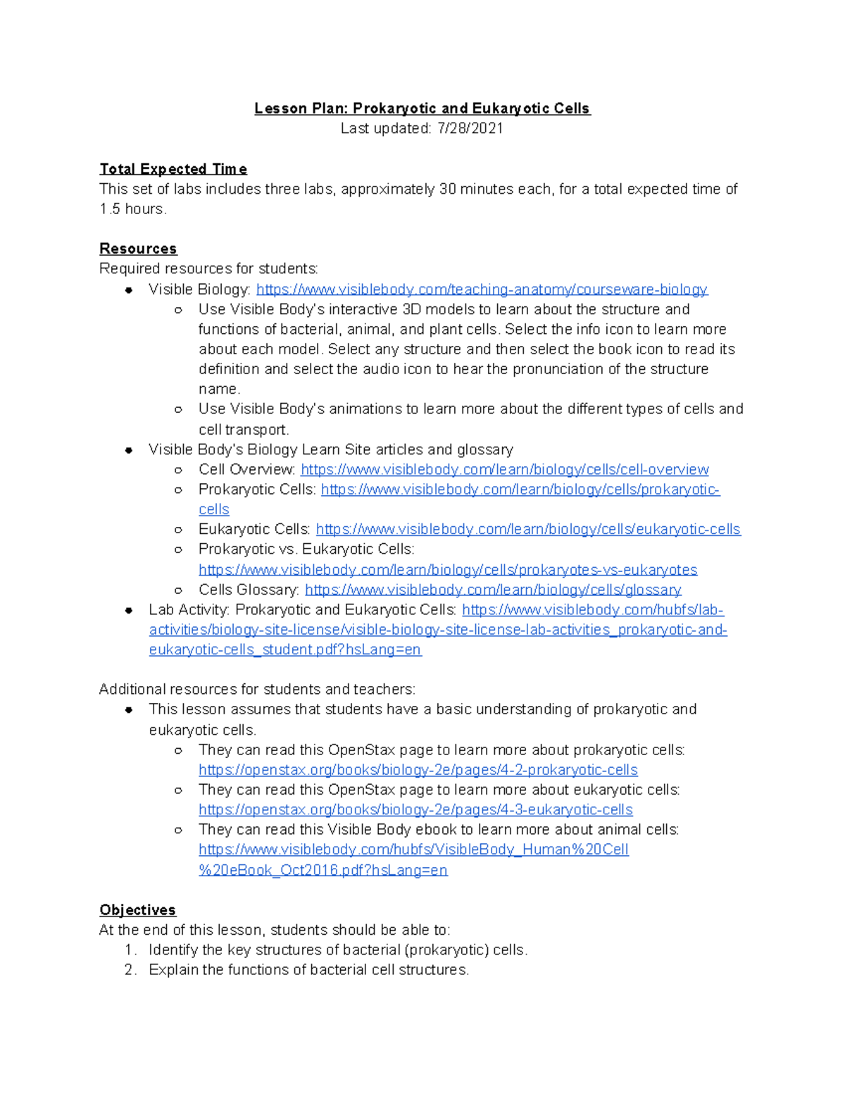 Bio-learn-lesson-plan-prokaryotic-and-eukaryotic-cells - Lesson Plan ...