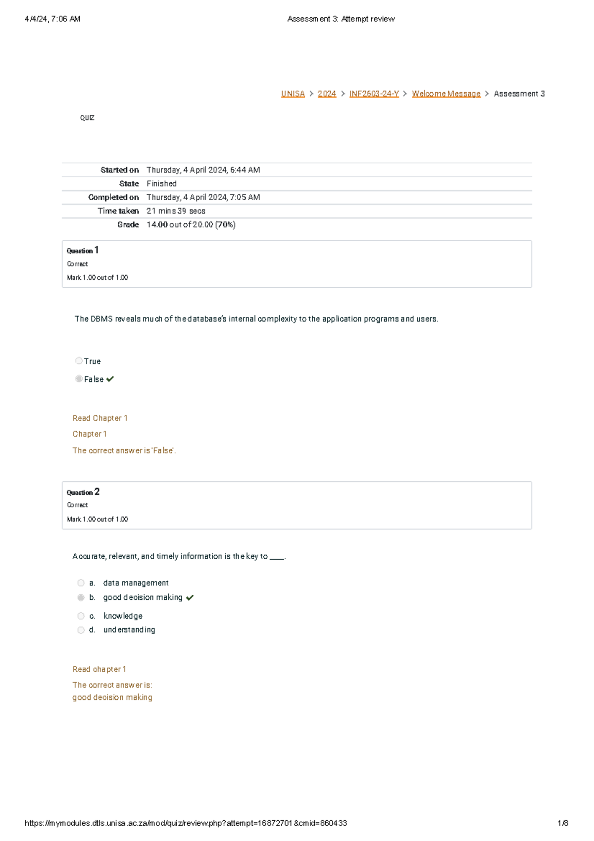 Assessment 3 2024 - UNISA 2024 INF2603-24-Y Welcome Message Assessment ... Assessment 3 2024 - UNISA 2024 INF2603-24-Y Welcome Message Assessment ...