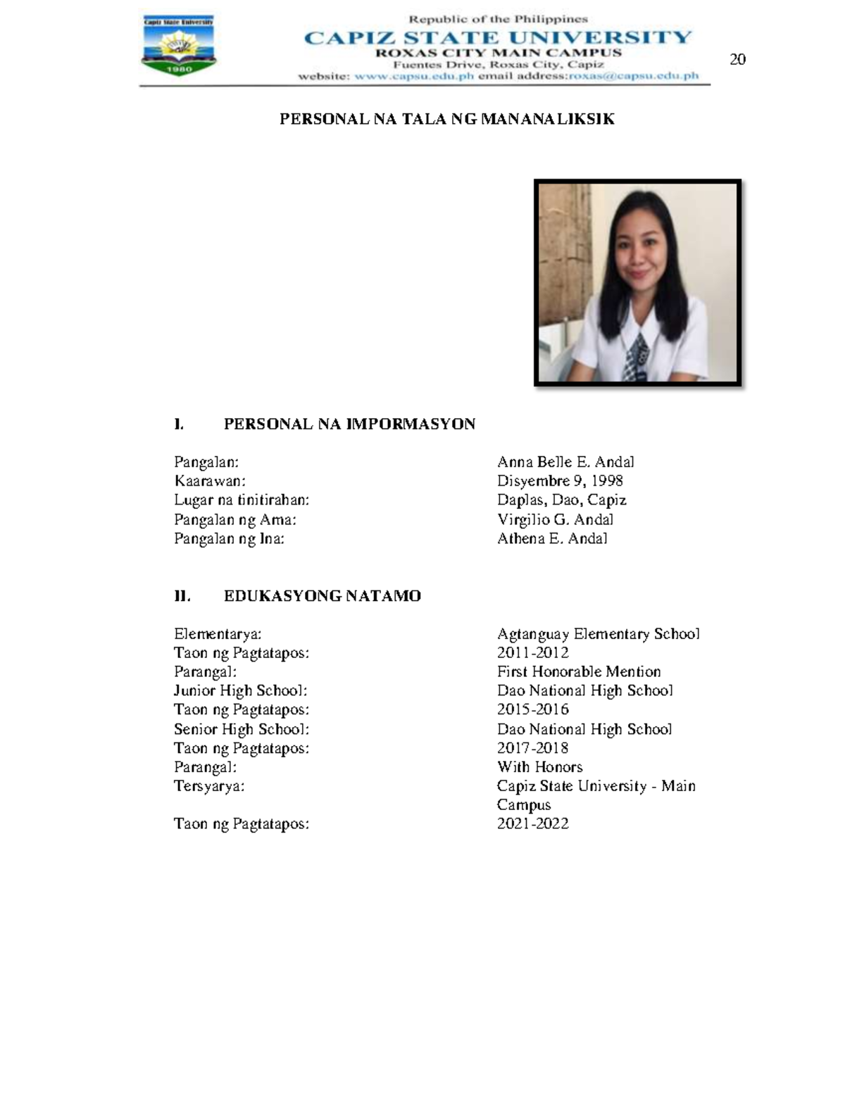 8 - a research proposal for the subject of filipino - 20 PERSONAL NA ...