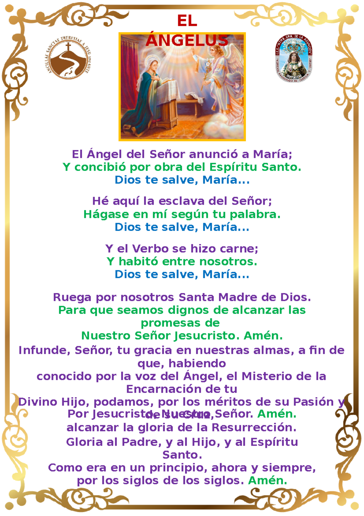 Ángelus - Religión - UCV - Studocu