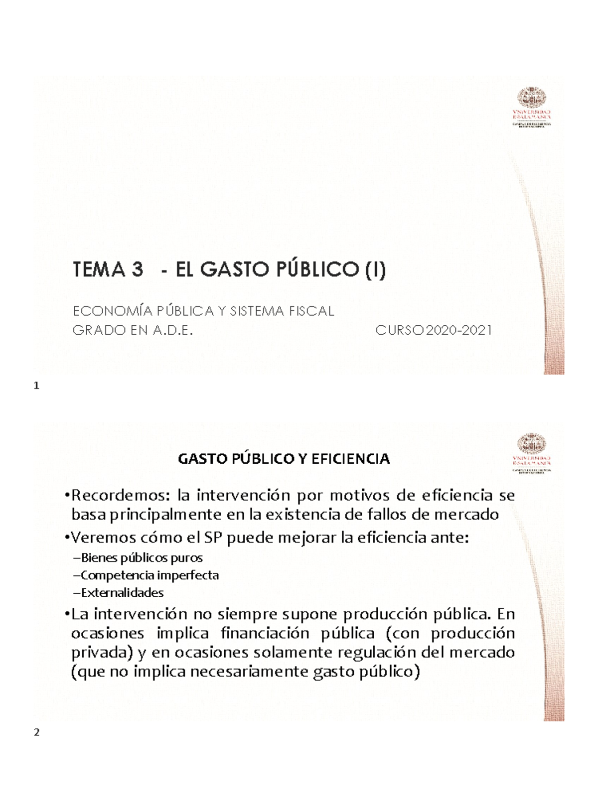 TEMA 3 EL Gasto Público - Tema 4 de Hacienda Publica - TEMA 3 - EL ...
