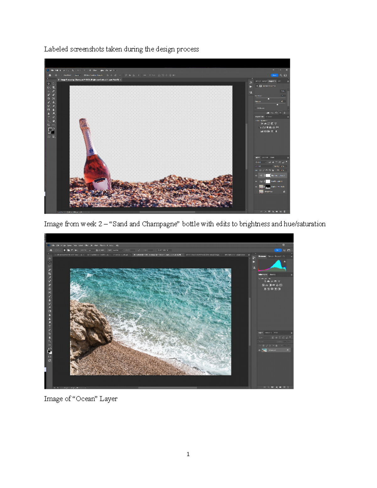 Labeled screenshots during design process - Studocu