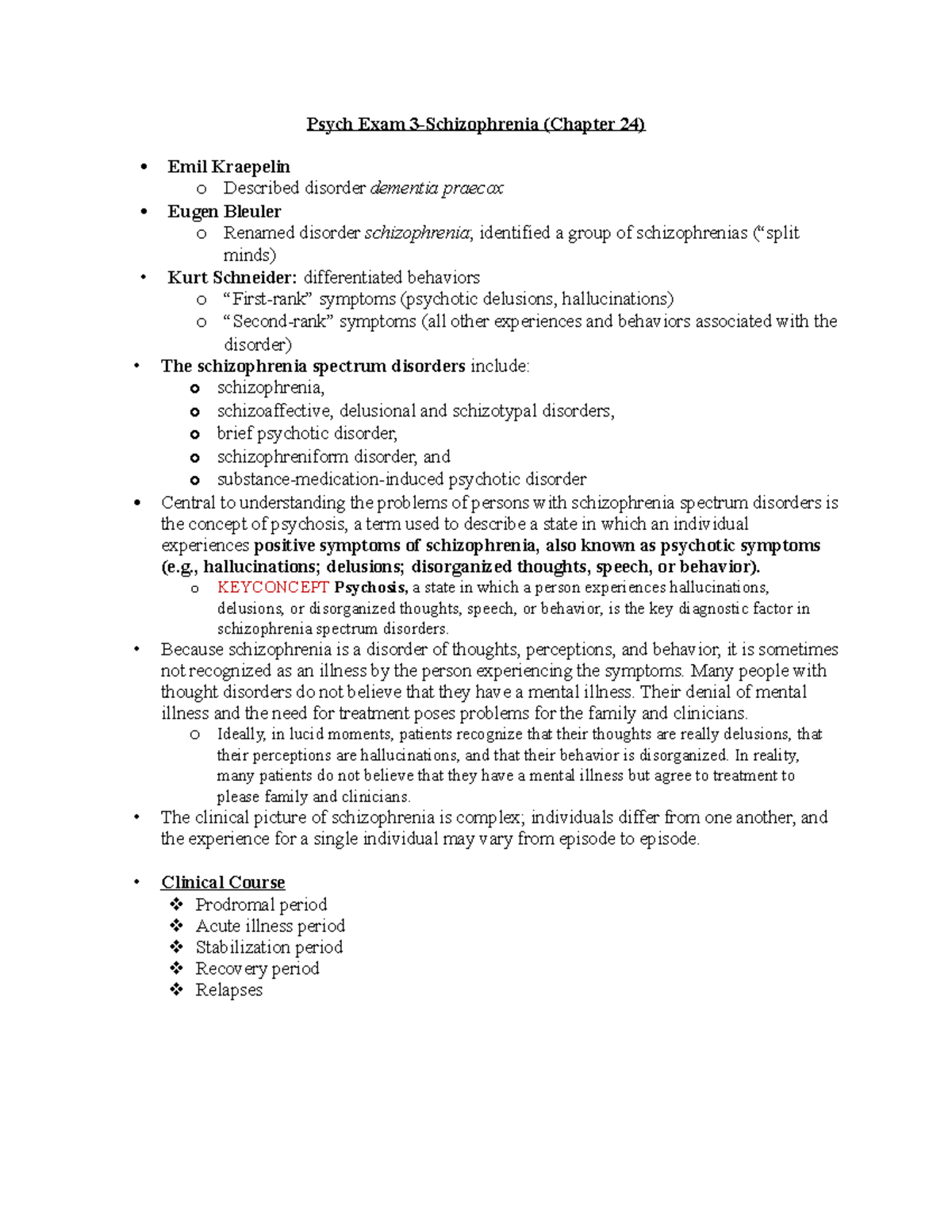 Psych Exam 3 - Lecture notes for 3rd exam in Fall 2022 - Psych Exam 3 ...