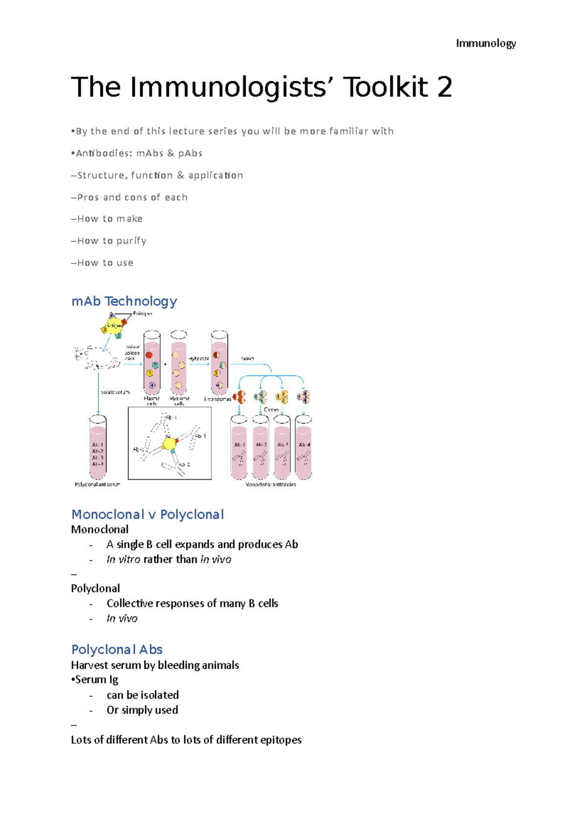 The Immunologists’ Toolkit 2 - Immunology The Immunologists’ Toolkit 2 ...