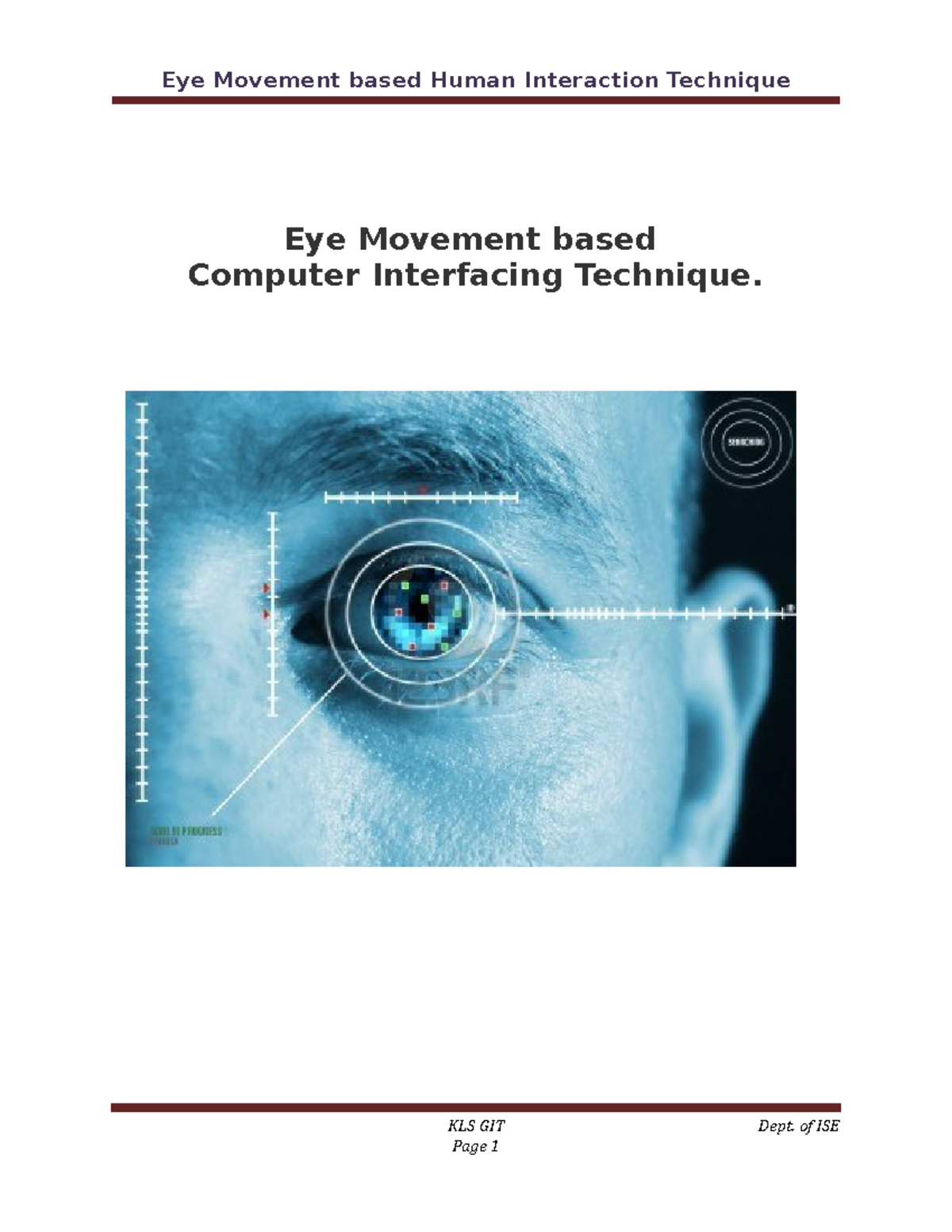 Eye Movement ba s ed - eye - Eye Movement based Computer Interfacing ...