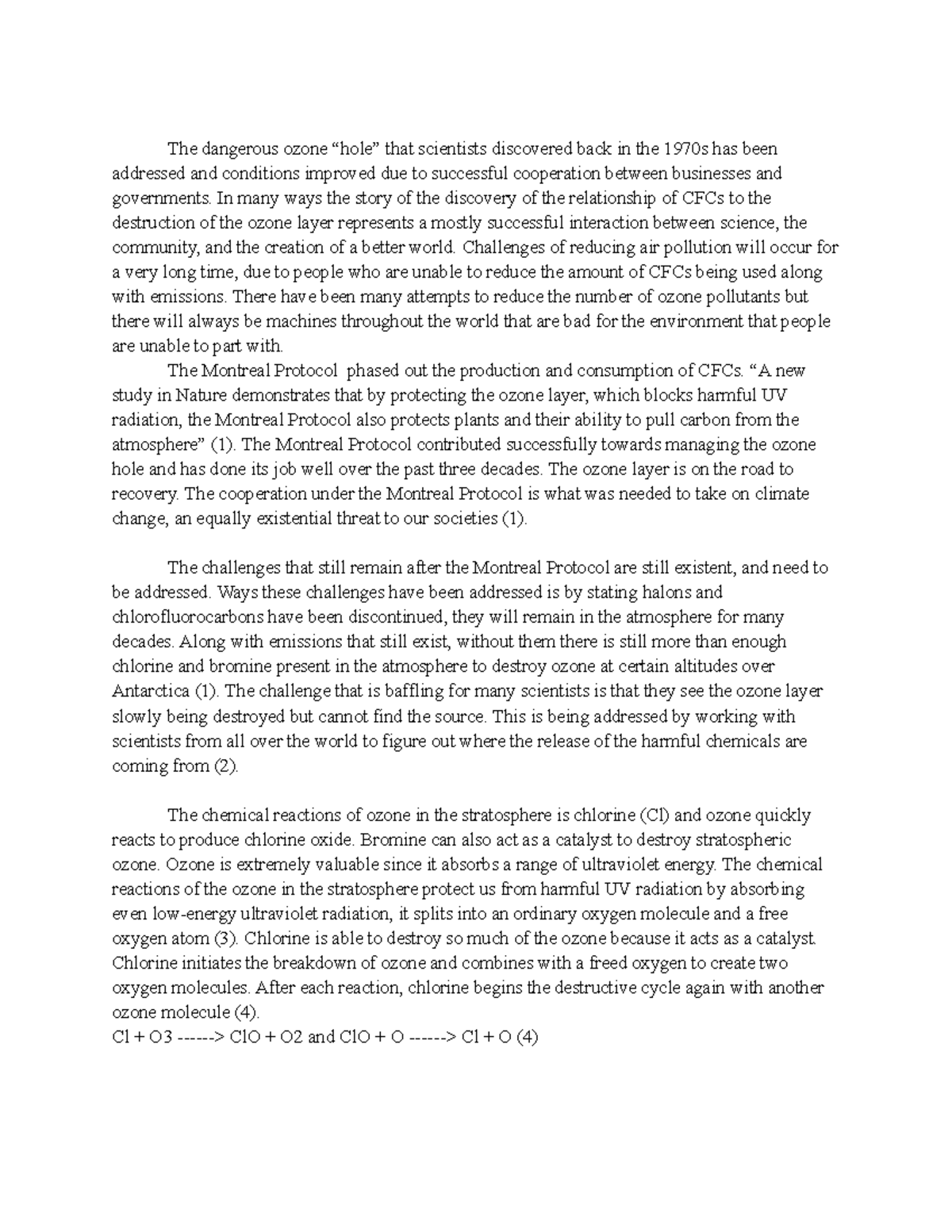 Ch 3 Radiation from the Sun - The dangerous ozone “hole” that ...