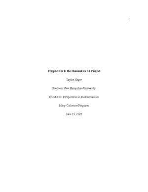 HUM 100 Module 6 Worksheet - HUM100 - SNHU - Studocu