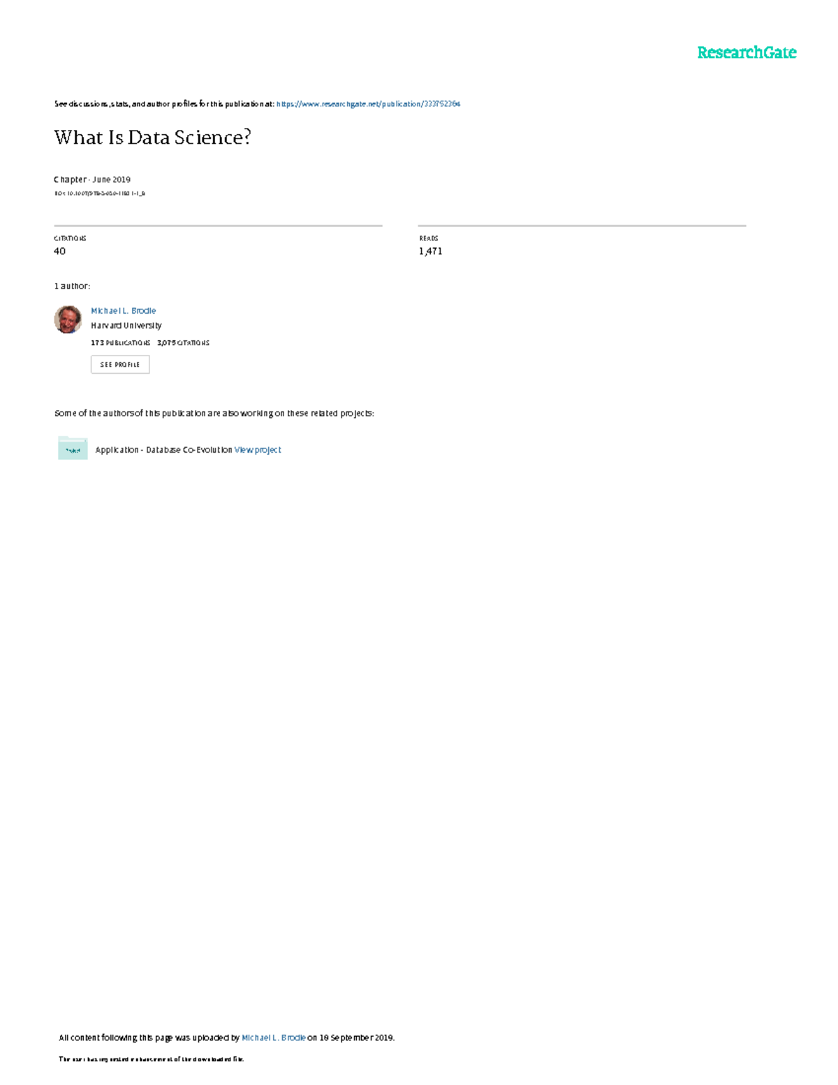 Whatis Data Science Final May 162018 Warning Tt Undefined Function 32 See Discussions