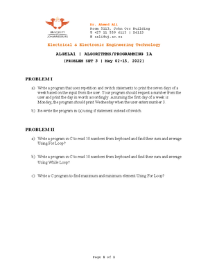 MATE1B1 main exam - this is a practice material for students doing first year at a university ...