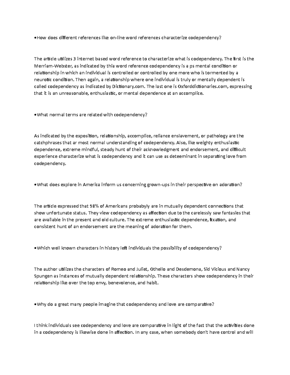 Author's VIEW About LOVE PART 2 - •How does different references like ...