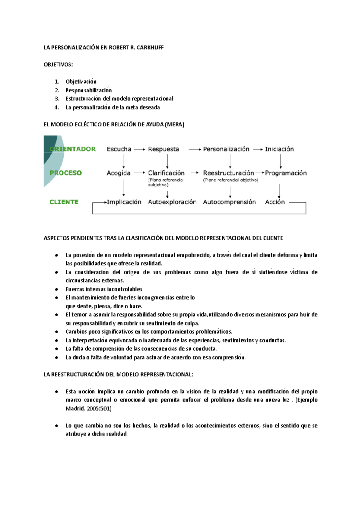 TEMA 5 - Resumen Intervención y tratamiento 1 - LA PERSONALIZACIÓN EN ...