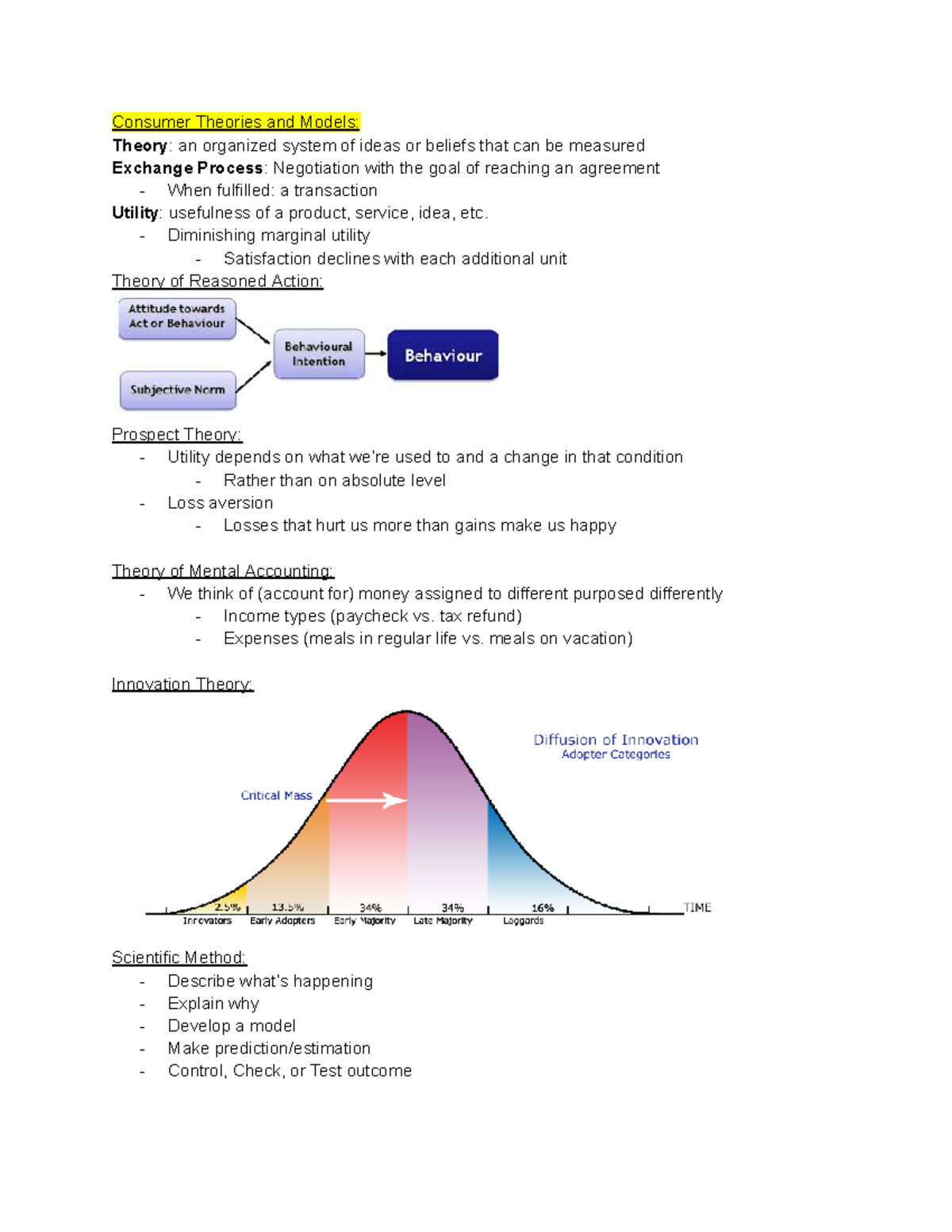 Consumer Rights Chapter 3 - Consumer Theories and Models: Theory: an organized system of ideas ...