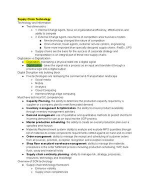 Understanding Supply Chain Influences on FInancial Statements and ...