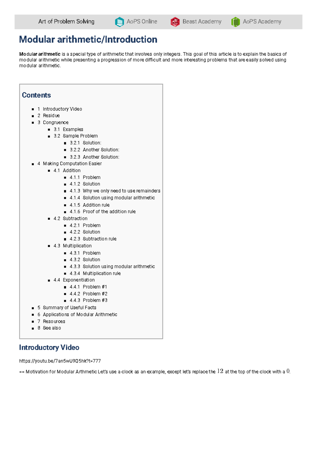 Modulo - good notes - Modular arithmetic is a special type of ...